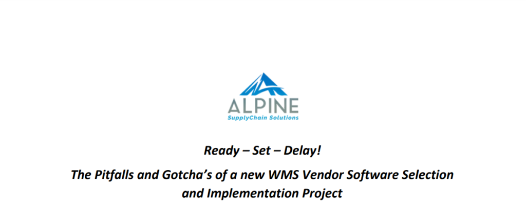 WMS Software Selection & Implementation White Paper – Alpine Supply ...